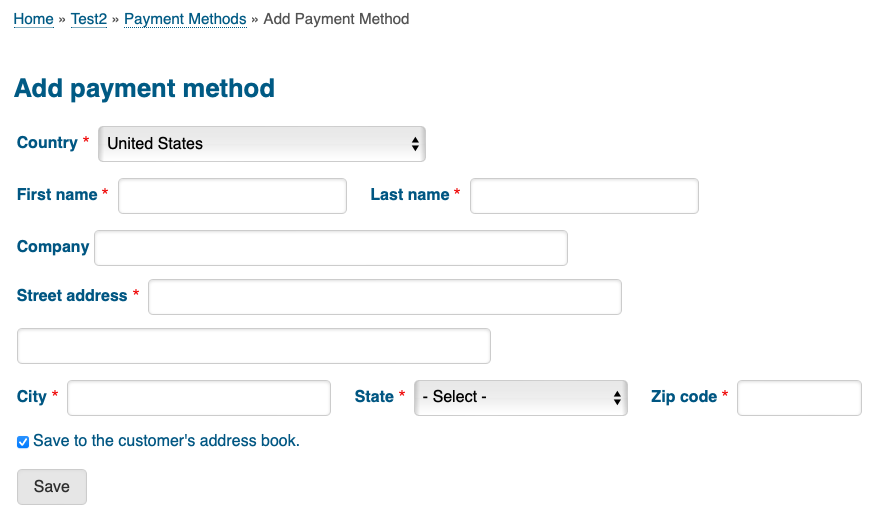 Adressbook and Payment Methods Messed up [#3437425] | Drupal.org
